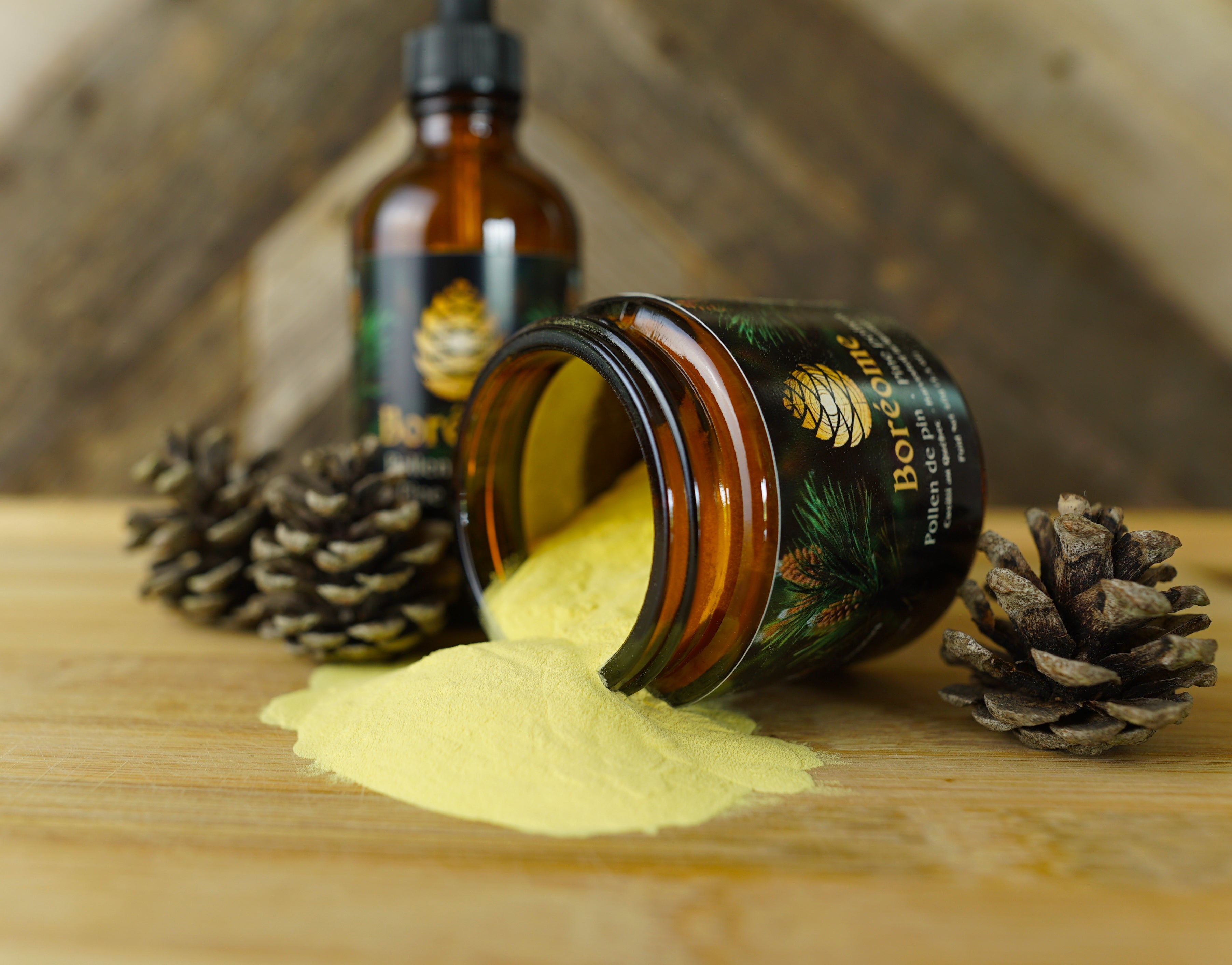 Wildharvested pine pollen powder & extracts | 100% Canadian made – Boréome